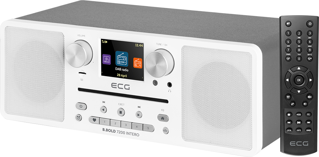 ECG B.BOLD 7200 Intero White - Internet/DAB + / FM radio mit CD